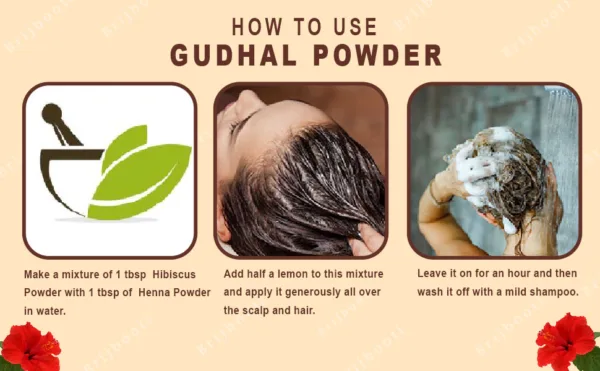 BrijBooti Gudhal Powder - Hibiscus Powder For Hair Care & Face Pack ...