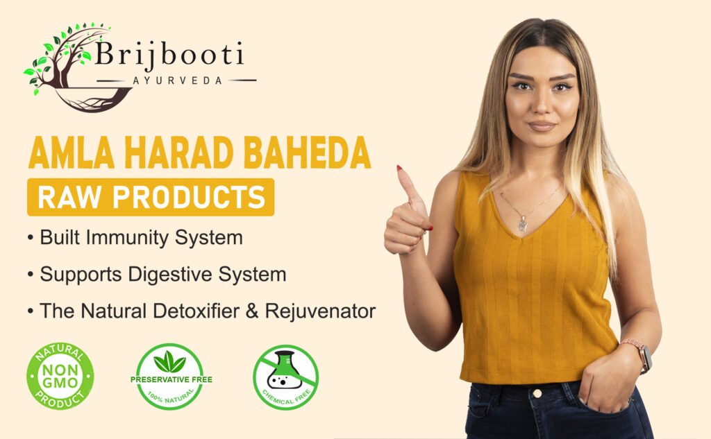 BrijBooti Harad - Baheda - Amla (RAW) Each - Brijbooti