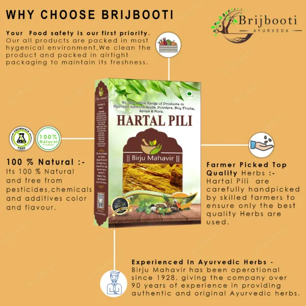 BrijBooti Hartal Pili - Hadtal Pili - Hartal Yellow - Brijbooti