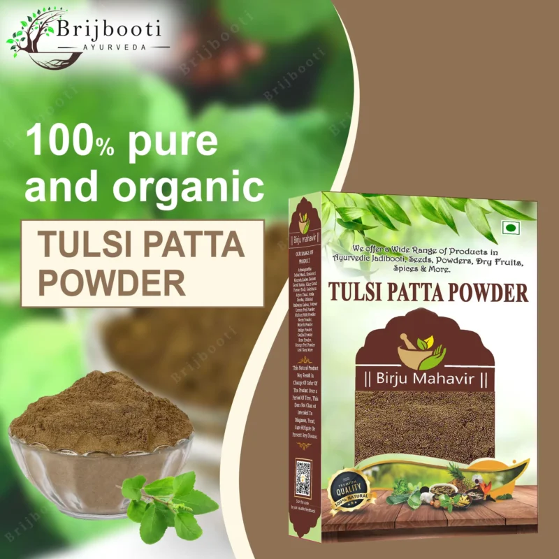 BrijBooti Tulsi Patta Powder -Holy Basil Leaves For Health, Skin & Hair ...