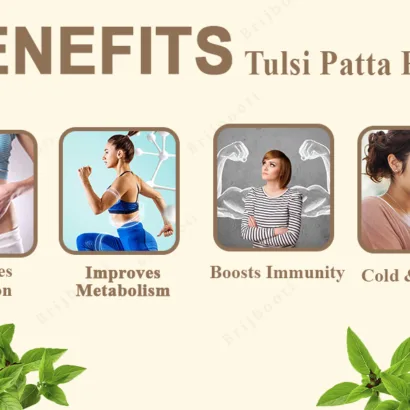 BrijBooti Tulsi Patta Powder -Holy Basil Leaves For Health, Skin & Hair ...