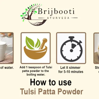 BrijBooti Tulsi Patta Powder -Holy Basil Leaves For Health, Skin & Hair ...
