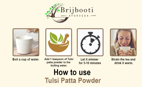 BrijBooti Tulsi Patta Powder -Holy Basil Leaves For Health, Skin & Hair ...