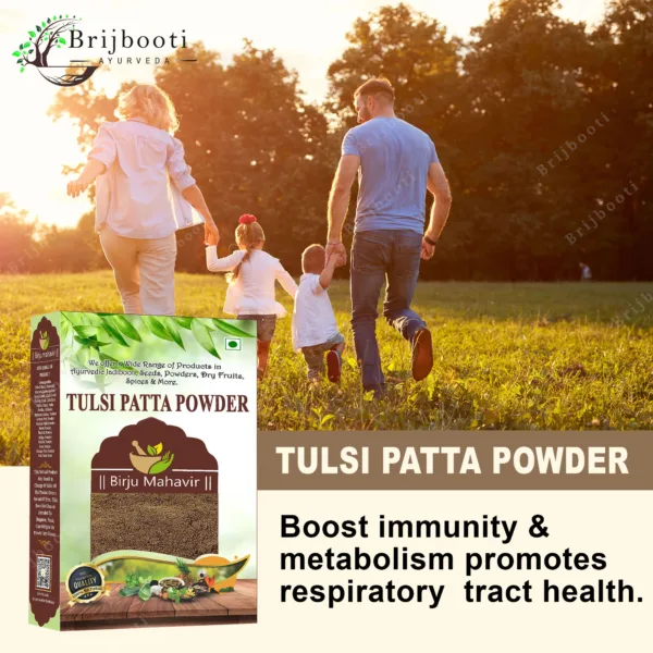 BrijBooti Tulsi Patta Powder -Holy Basil Leaves For Health, Skin & Hair ...